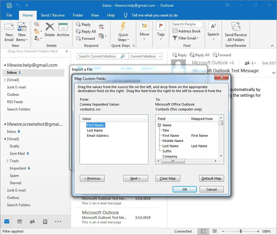 S H r Importerar Du Kontakter Fr n En CSV fil Till Outlook 2023