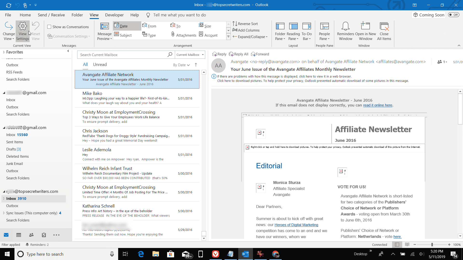 Hur Man ndrar Teckensnittsstorleken I Outlook meddelandelistan 2023